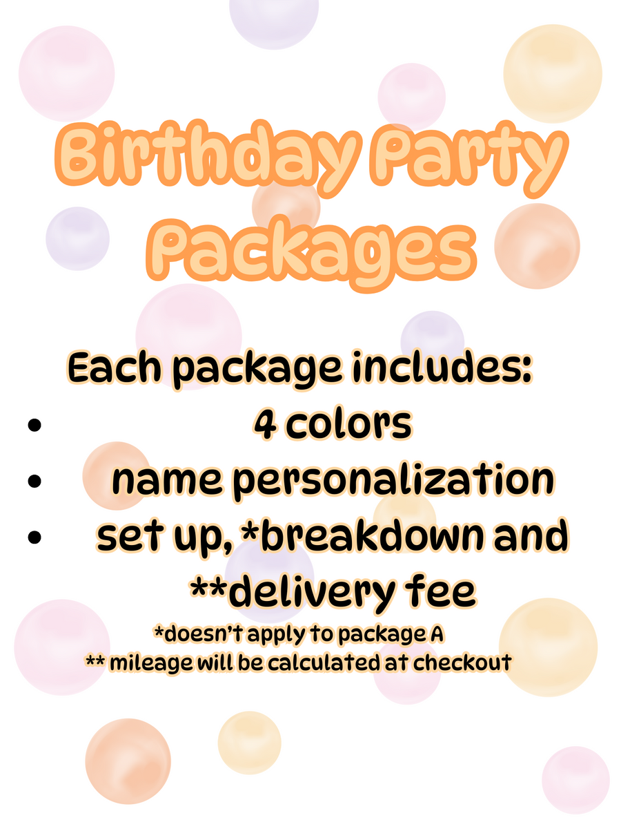 Birthday Party Packages – Buncha Balloons HI